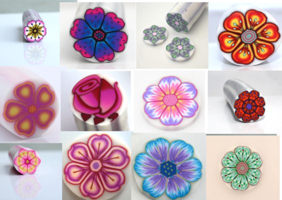Free flowers polymer clay tutorials
